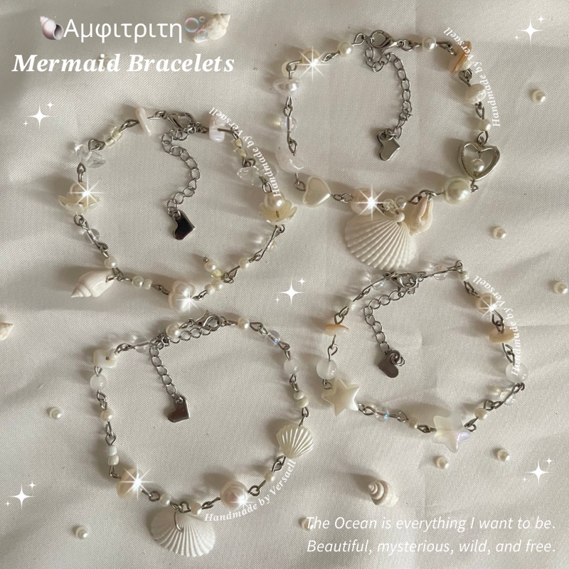 Mermaid Bracelets | Mermaid Bracelet | Mermaid Core | Y2k Coquette ...