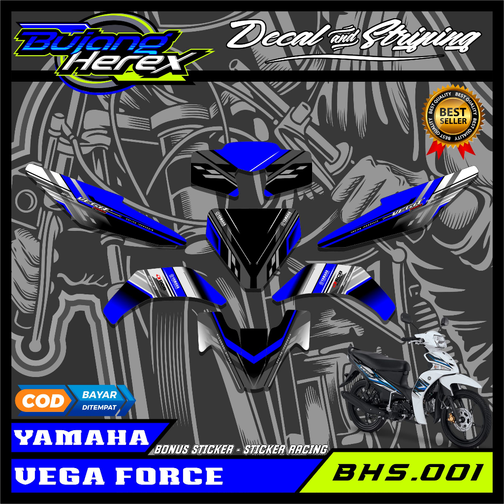 Striping Decal Yamaha Vega Force.Vega Force Motorcycle Full Body Decal ...