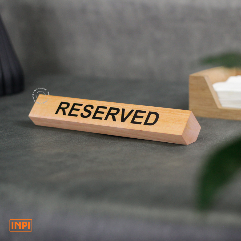 KAYU Sign reserved - Table Marker - Wooden sign system - reserved ...