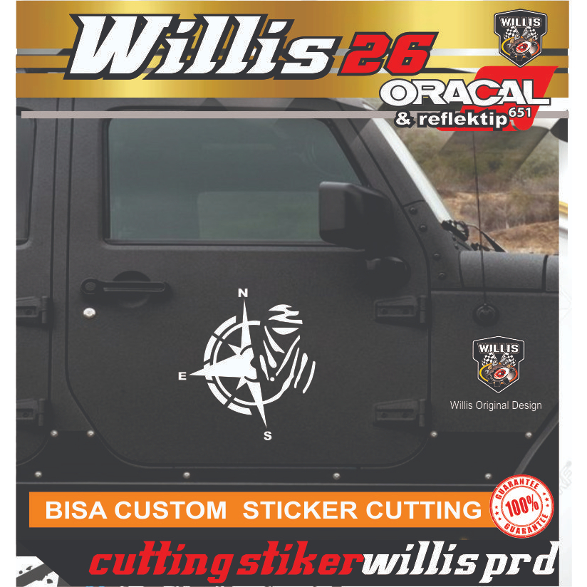 CUTTING STICKER COMPRESSOR CLAW STICKER CAR DOOR STICKER | Shopee ...