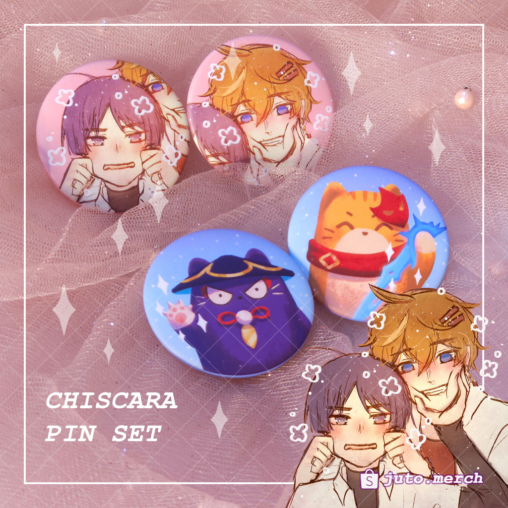 Chisca BUTTON PIN SET (FAN MERCH) | Shopee Philippines