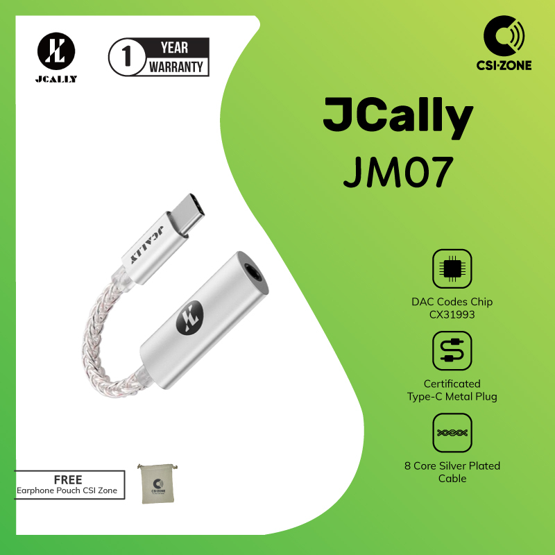 Jcally JM7 Hi-Fi Portable USB Type C to 3.5mm DAC/AMP | Shopee Philippines
