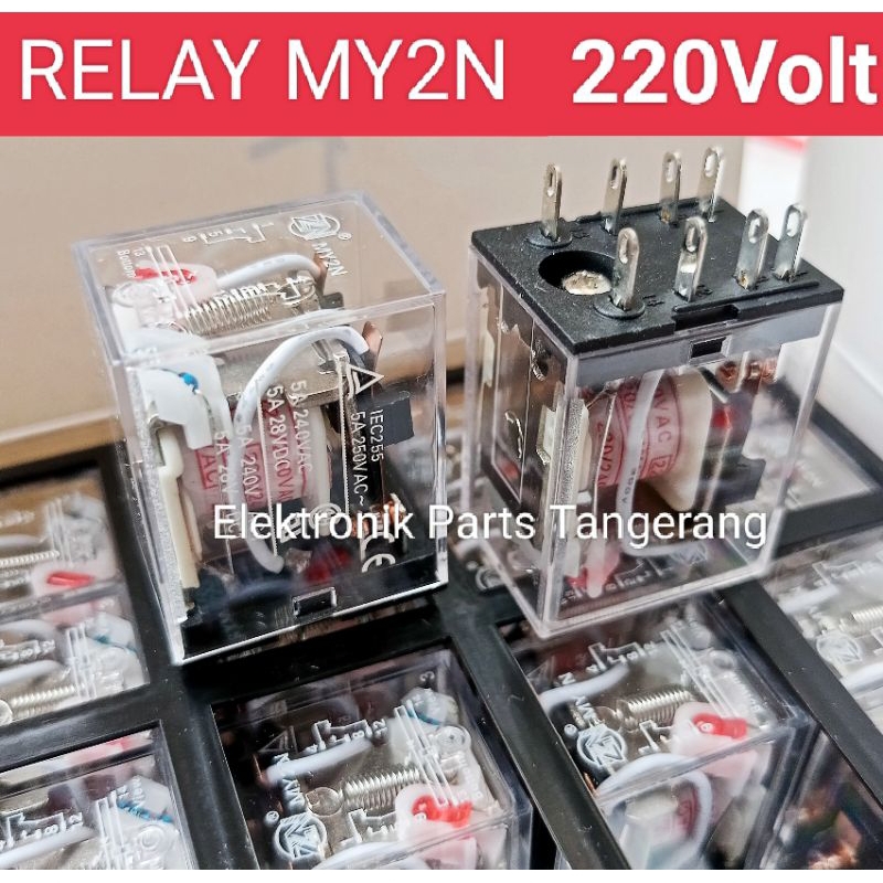 RELAY MY2N 220V 8 FOOT RELAY MY2N 220VOLT 8PIN RELAY 220V MY2N 220VDC ...