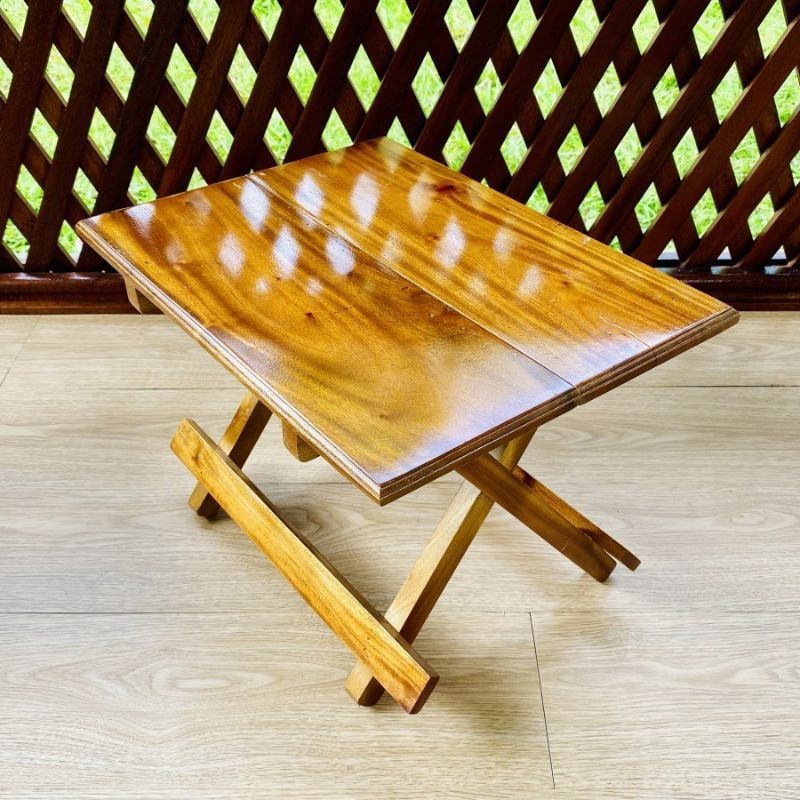 KAYU Polished Mahogany Wood Portable Folding Table / Laptop Folding ...
