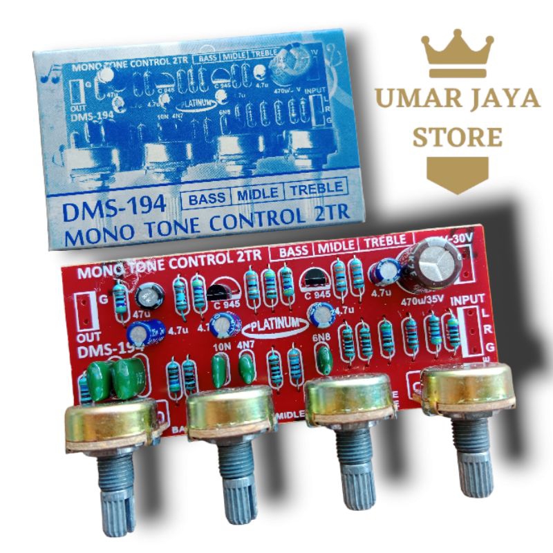 TONE CONTROL MONO 2 TR DMS 194 TONE CONTROL MONO 4 POTENTIAL | Shopee ...