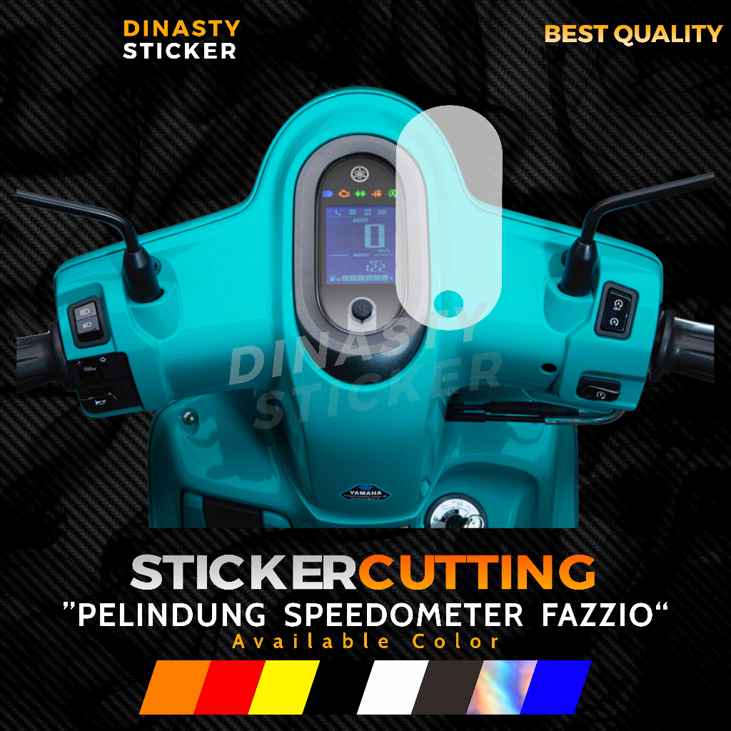 Yamaha FAZZIO ANTI-SCRATCH SPEEDOMETER PROTECTIVE CUTTING STICKER ...