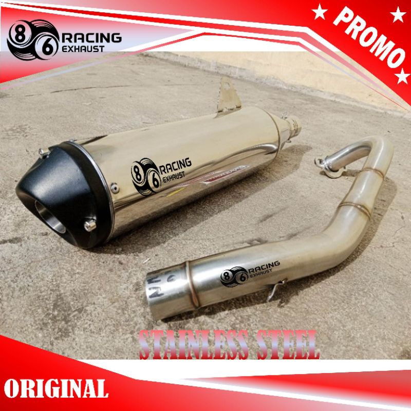 Standard exhaust racing matic original 86 racing exhaust pnp nmax beat ...