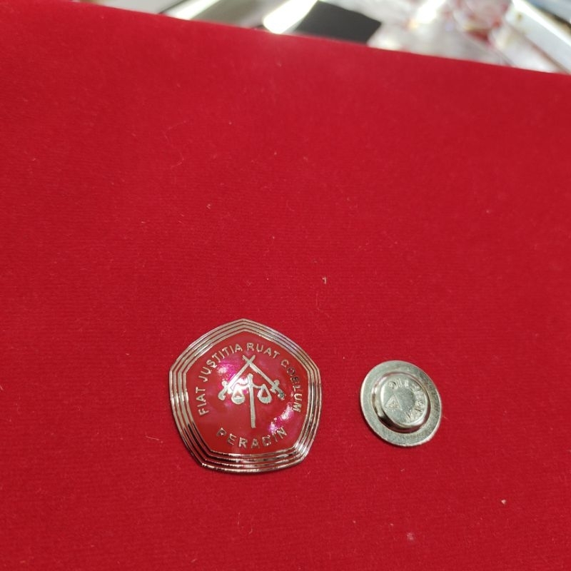 Peradin / flat Justitia ruat coelum / Indonesian advocate unit | Shopee ...