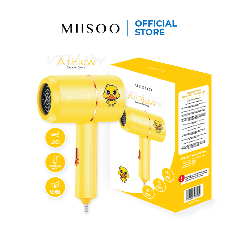 Prohemat Hair Dryer AirFlow Gentle Drying Duck Hair Dryer Multifunction ...