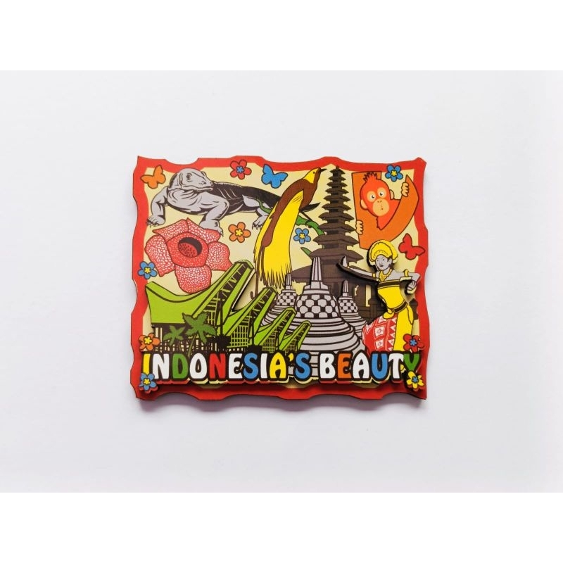 Indonesian Fridge magnet Souvenirs By Indonesian Countries | Shopee ...