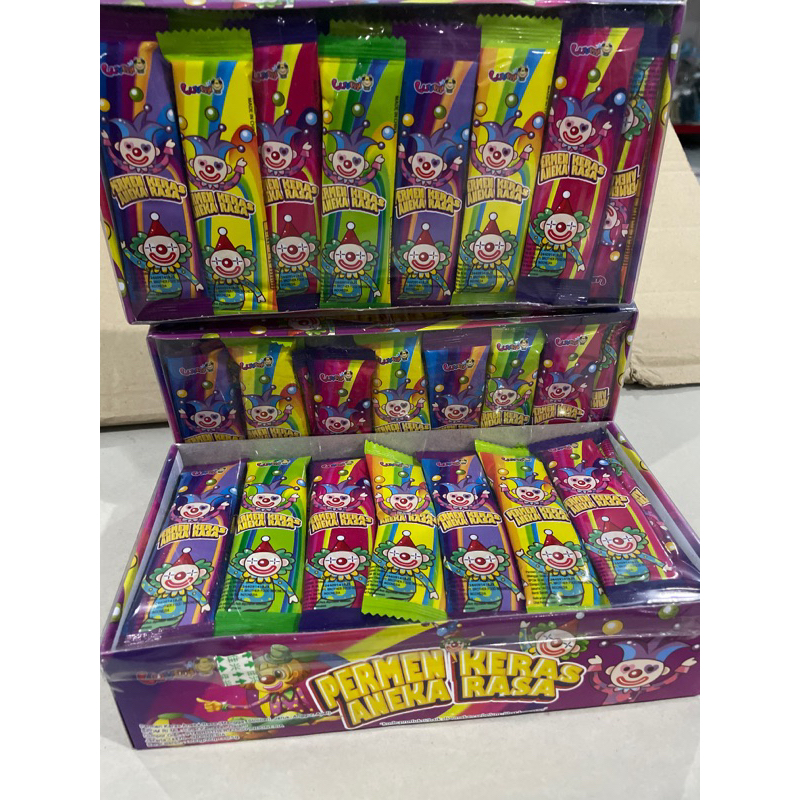 Hard Candy with Various Flavors or Clown Candy, 30 Pieces | Shopee ...