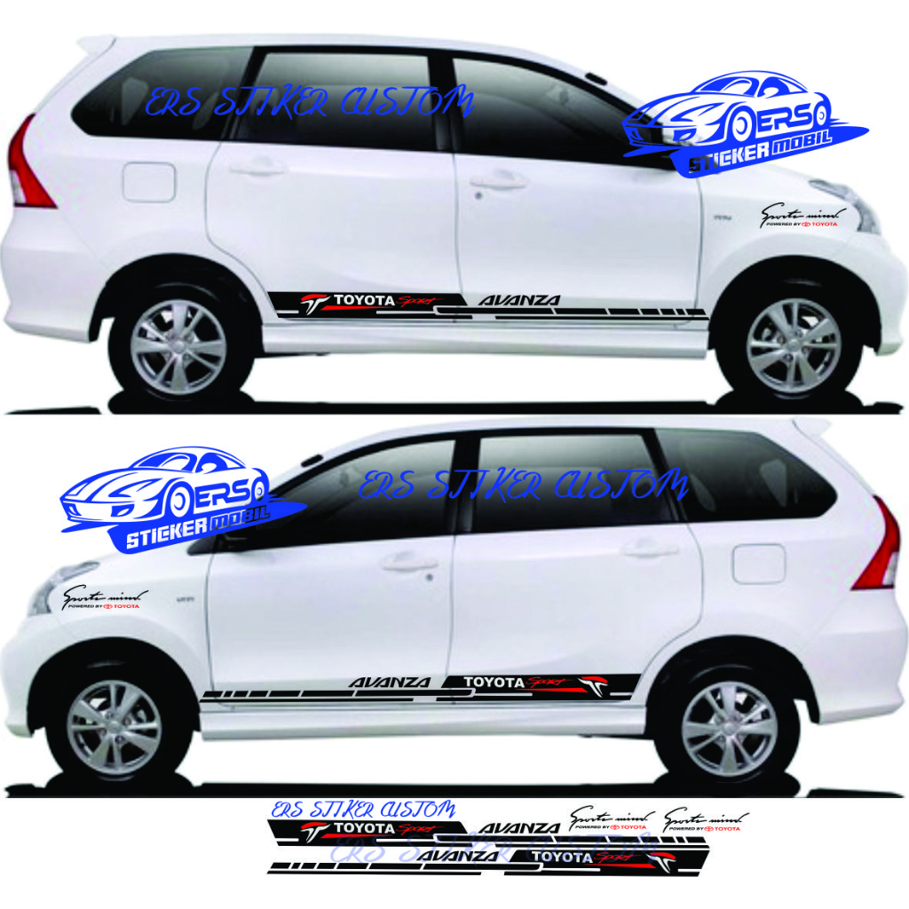 Toyota avanza Car sticker sticker sticker xenia avanza suzuki ertiga ...