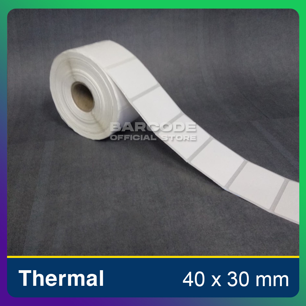 XPrinter Barcode Sticker Label 40x30mm 40 x 30 mm Thermal 40x30 1 Line ...