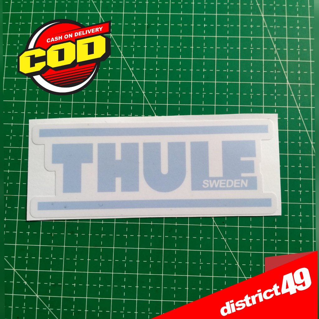 THULE SWEDEN Print Cut Stickers Glossy Lamination thick waterproof ...