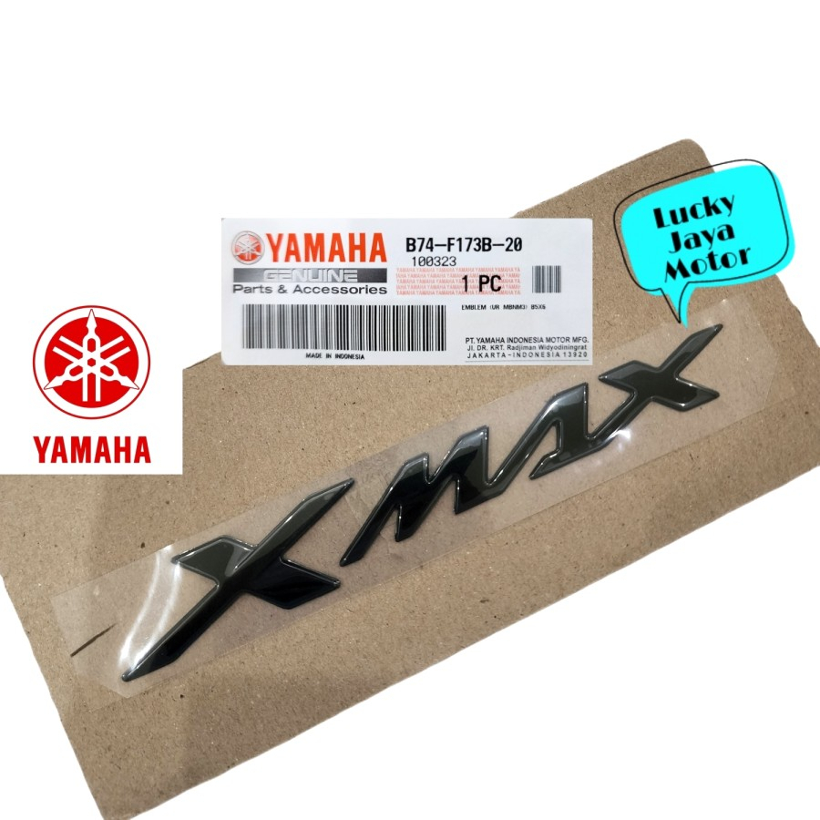 3D Embossed Emblem Xmax 250 Grey 2021 Black Body Sticker B74-F173B-20 ...