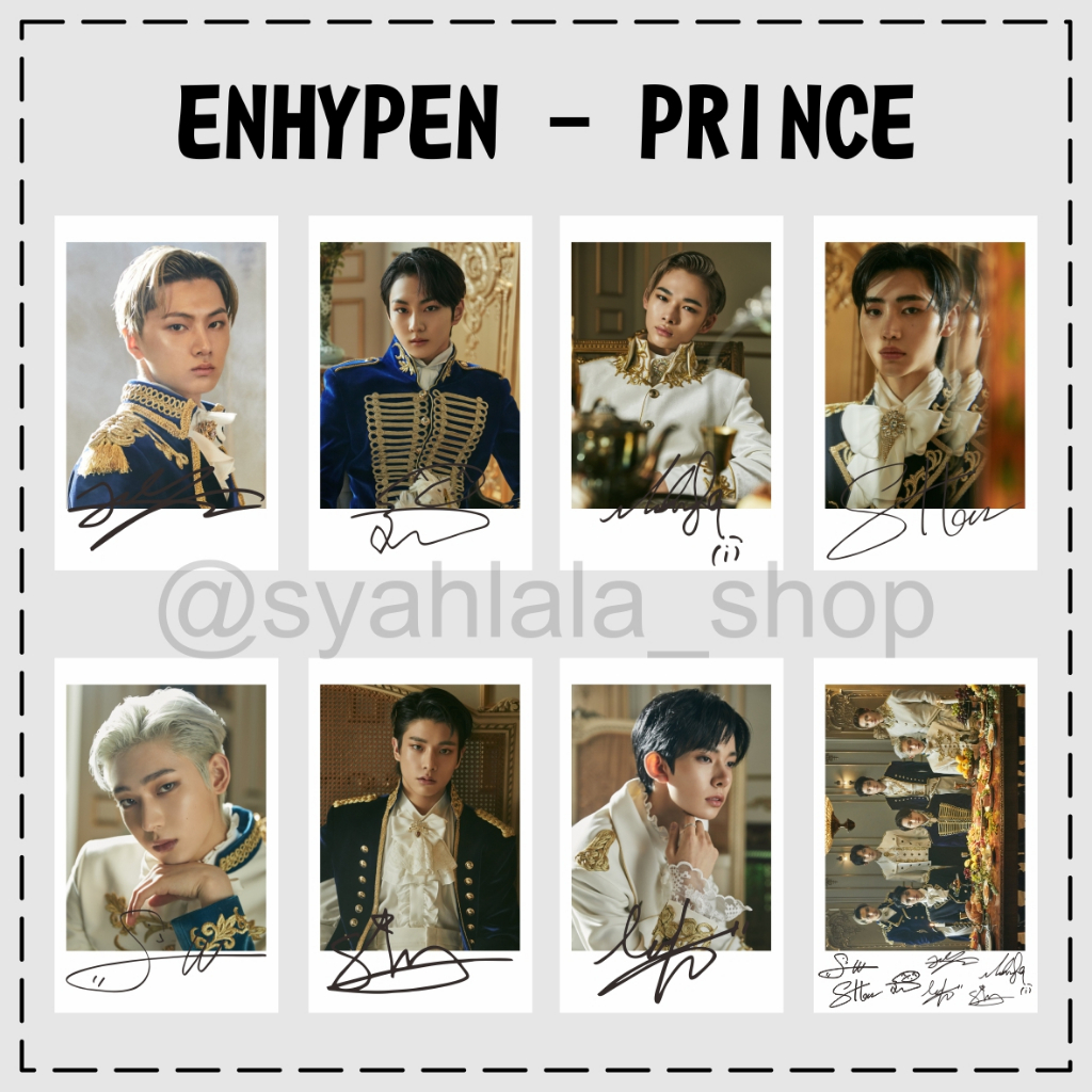 [Package Contains 8 photos] Polaroid Enhypen Group with Enhypen ...