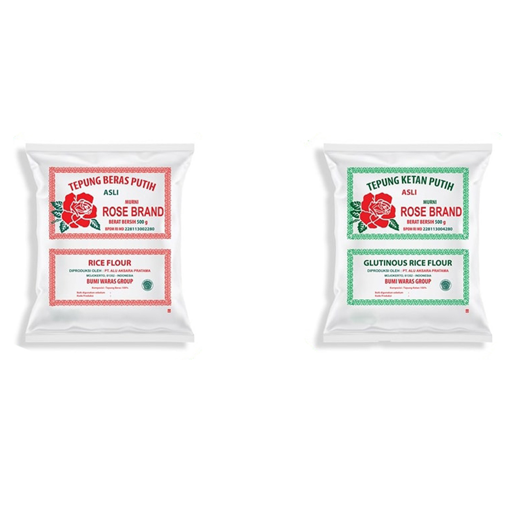 Rose Brand Rice Flour & Glutinous Rice Flour 500gr | Shopee Philippines