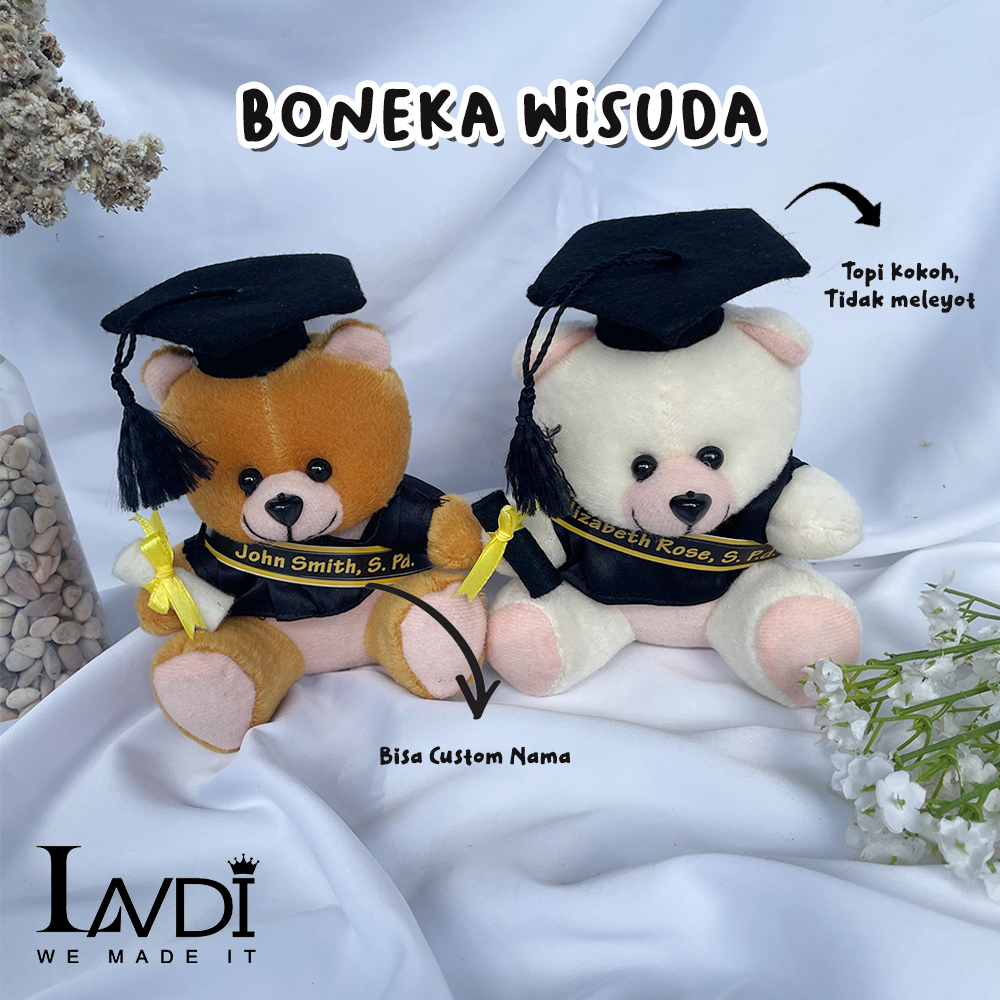 Custom Name Mini Teddy Bear Graduation Doll | Shopee Philippines