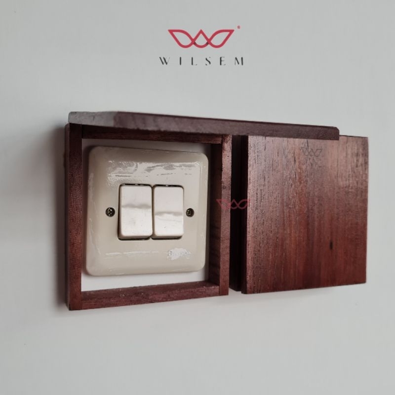 KAYU 100% Genuine Teak Wood Light Switch Frame 3D Glow in the Dark ...