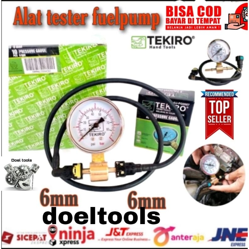 Fuel Pressure Gauge Tester fuelpamp Check tool to measure injection ...