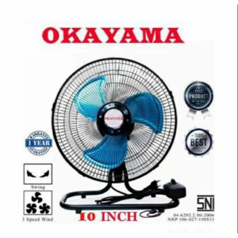 1030 TABLE OKAYAMA FAN - 10 INCH OKAYAMA IRON FAN - 10 INCH TABLE FAN ...
