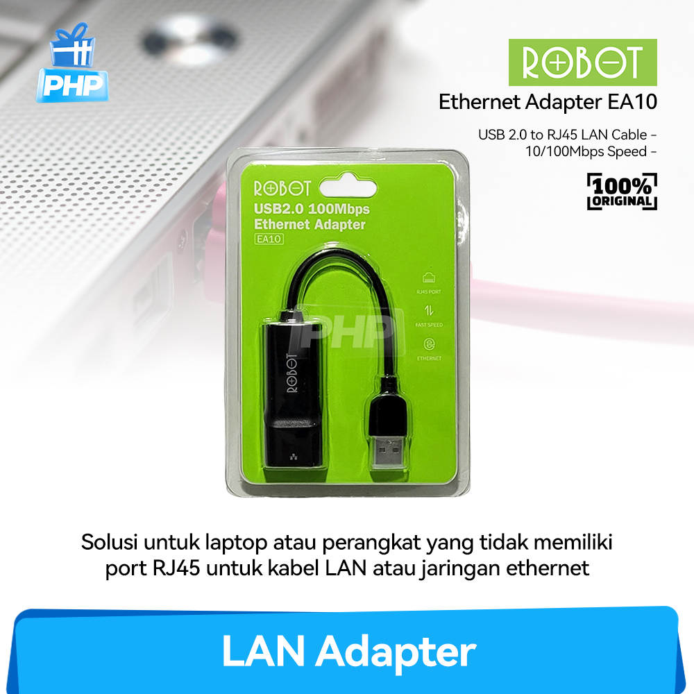 PHP - Robot EA10 Ethernet Adapter / Connector USB to LAN RJ45 | Shopee ...
