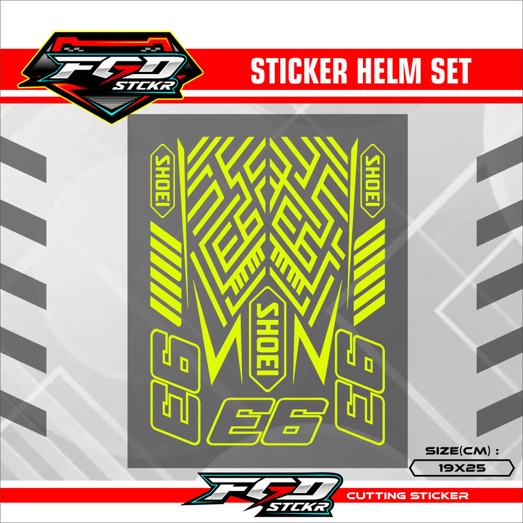 Helmet Sticker - CUTTING Sticker MM93 SET For Helmet | Shopee Philippines
