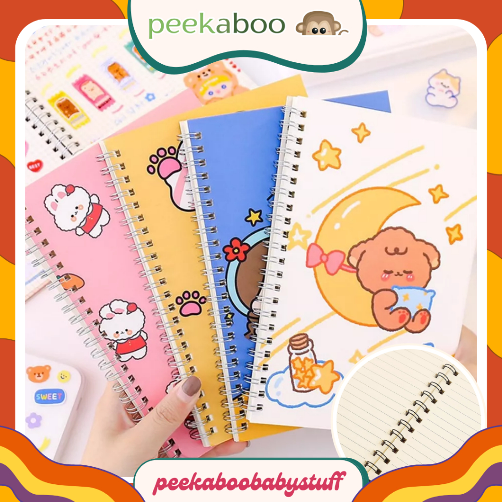 A5 Notebook Notebook 60 Sheets Aesthetic Diary Book Cartoon Motif Retro ...