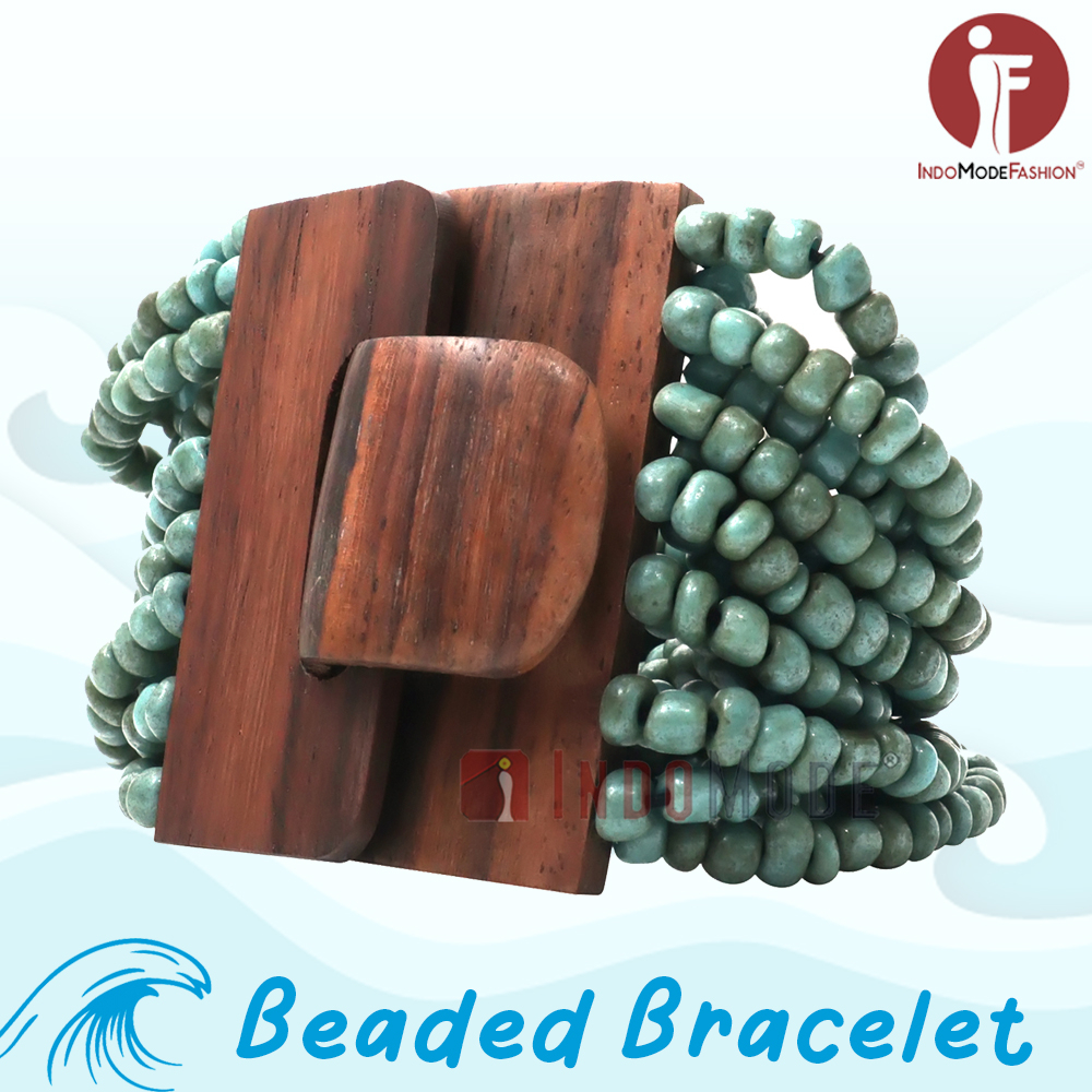 Rustic Turqouise Ethnic Balinese Bracelet 14 Beads With Quality ...