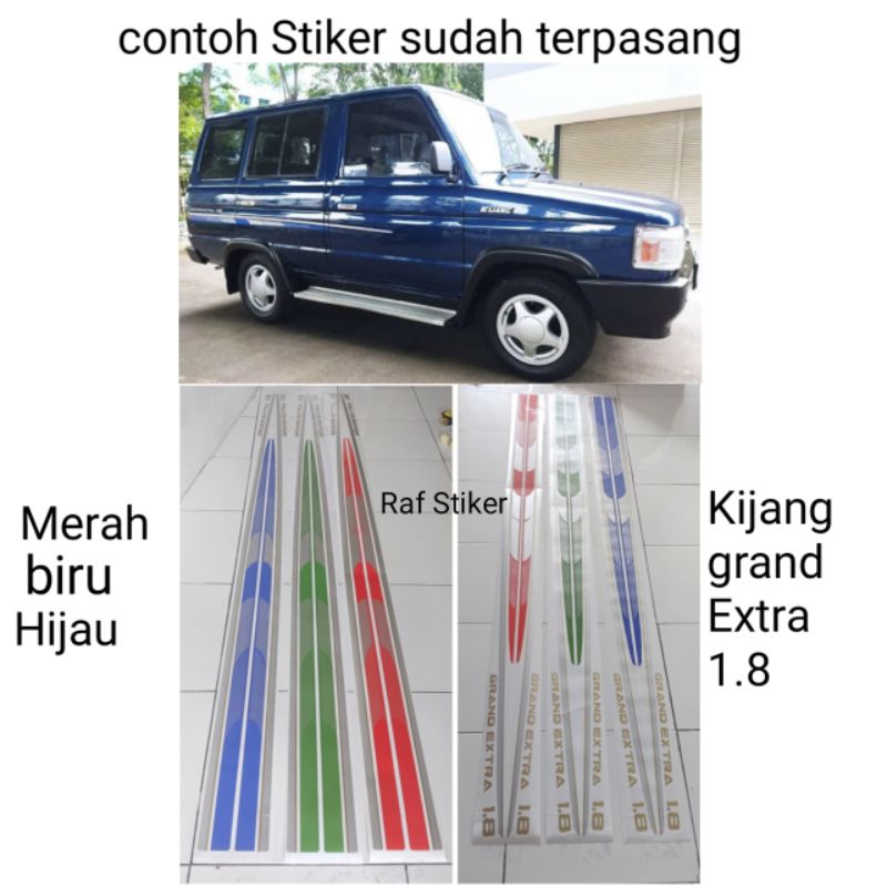 Kijang grand extra 1.8 body Sticker/kijang grand extra 1.8 kijang grand ...