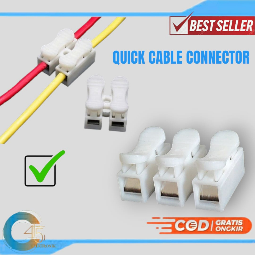 Connector Wire Spring Terminal Power Cable Connection CH2 CH3 Quick ...