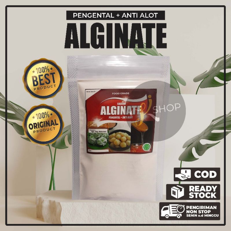 ALGINATE Sodium | Thickener, chewy, anti-alot for cilok, fried foods ...