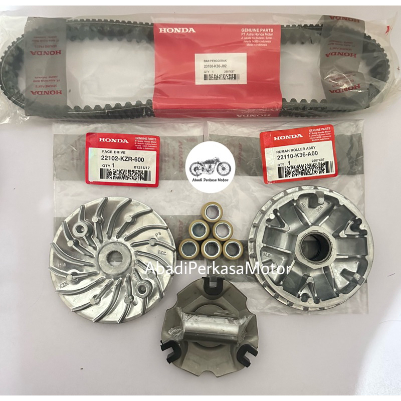 CVT Van Belt Package + Roller Assy Housing Set + Honda Vario 150 Fi Led ...