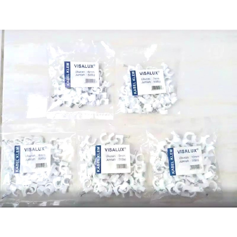 Visalux Concrete Saddle Cable Clamp Nails 4/5/6/7/8/9/10/12 MM Cable ...