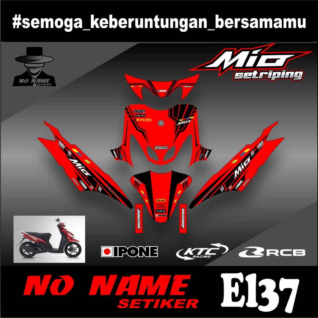 Mio sporty / smile full body sticker decal (el37) 2008 2009 2010 2012 ...