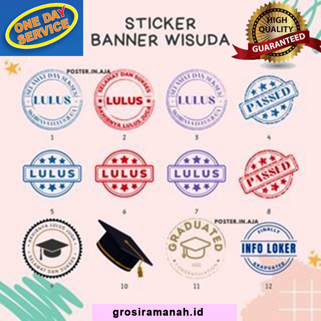 Print Transparent Graduated Stamp STICKER STICKER For Graduation BANNER ...