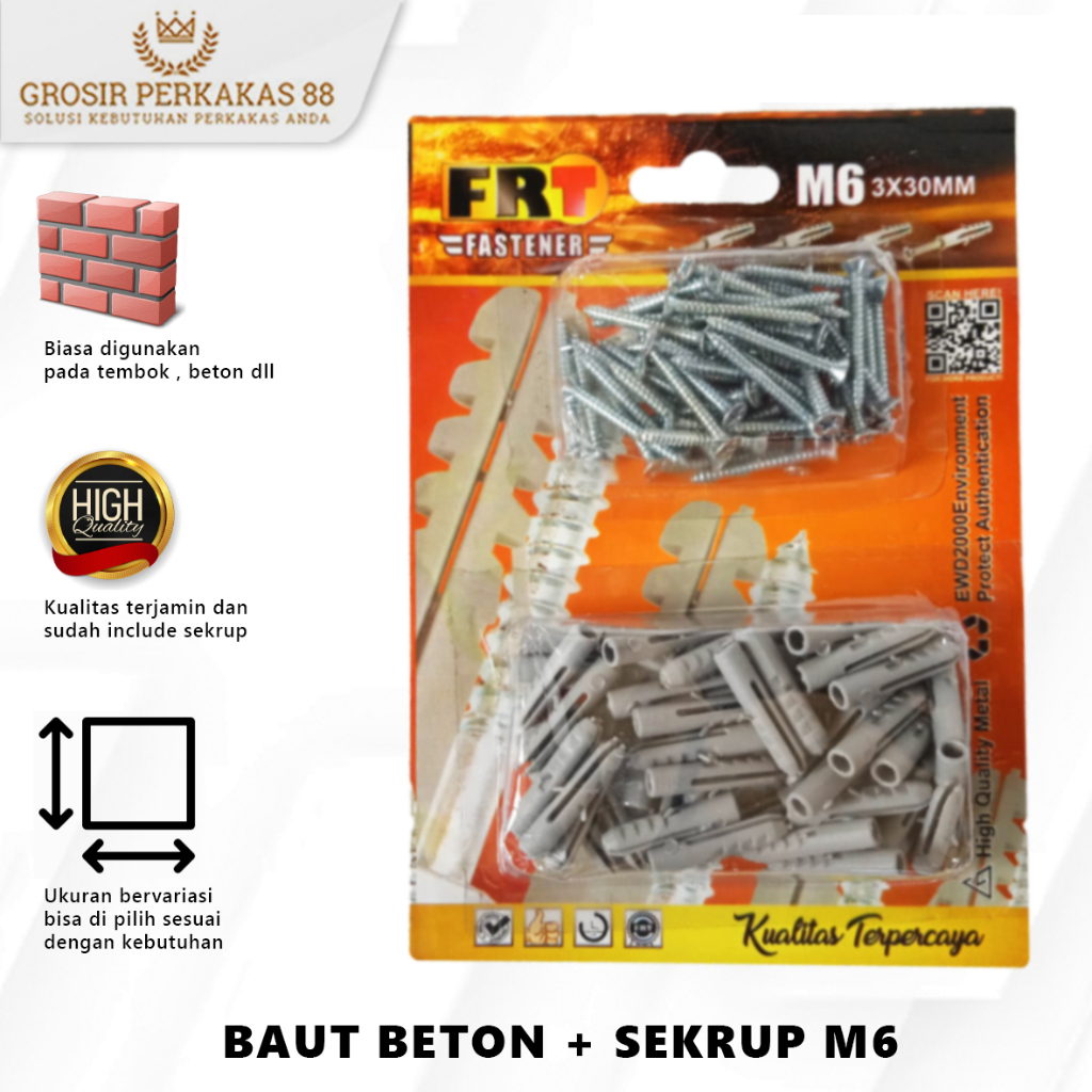Concrete Wall Bolts Hebel Bolts Concrete Wall Bolts Screw Set M6 M8 M10 ...