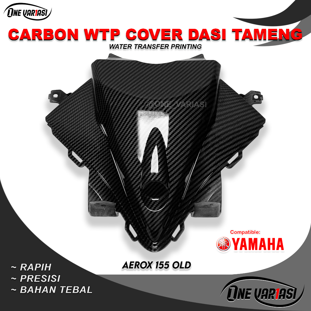 Front COVER SMALL SHIELD TIE TOP AEROX 155 OLD CARBON PART ORIGINAL ...