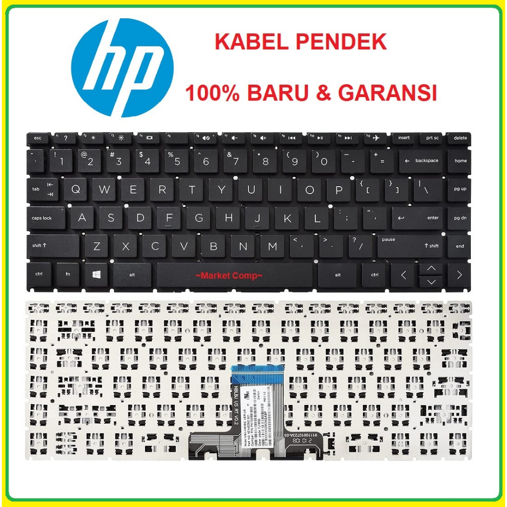 Laptop Keyboard HP 14-ck2018tu 14-ck2025tu 14-ck0097tu 14-ck0099tu 14 ...