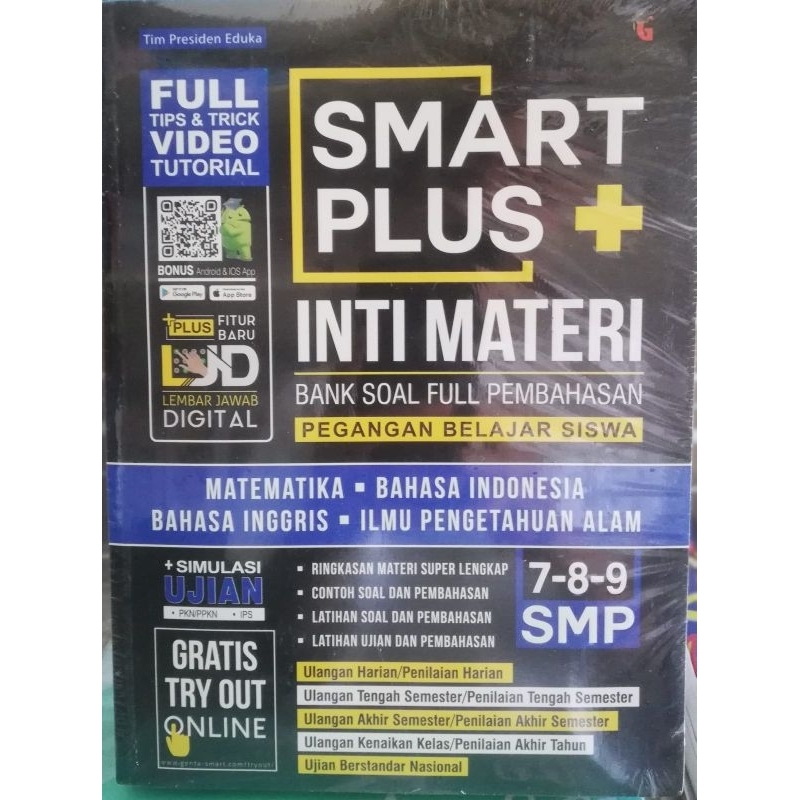 Smart PLUS CORE MATERIALS CLASS 7.8.9 SMP PRESIDENTIAL TEAM | Shopee ...