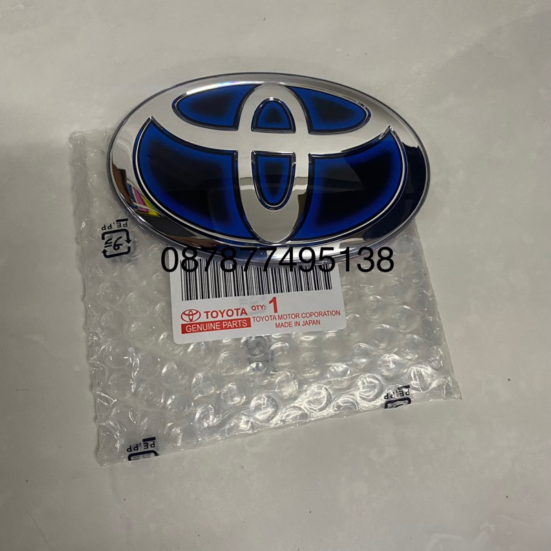 Emblem Hybrid logo Toyota Corolla Cross Glossy Glass look JDM blue ...