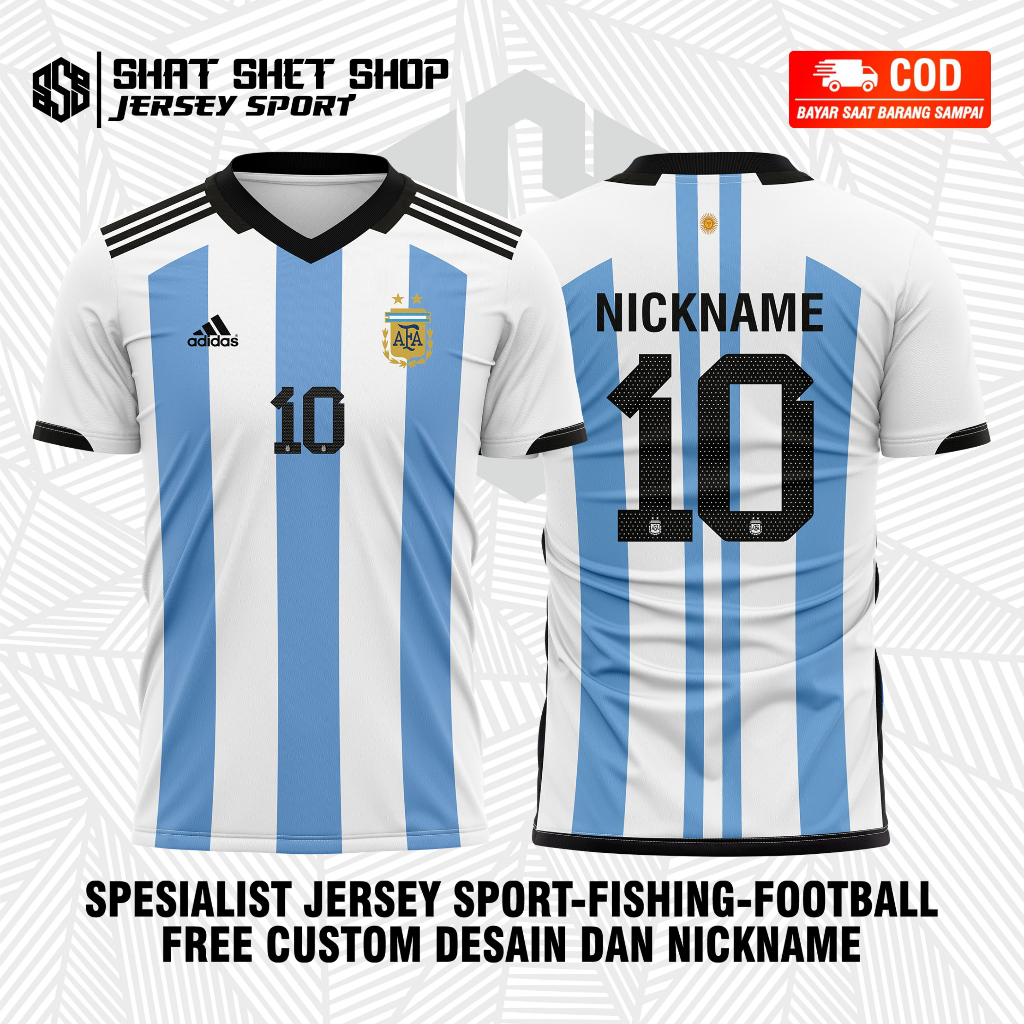 Argentina National Team Jersey Shirt | Shopee Philippines