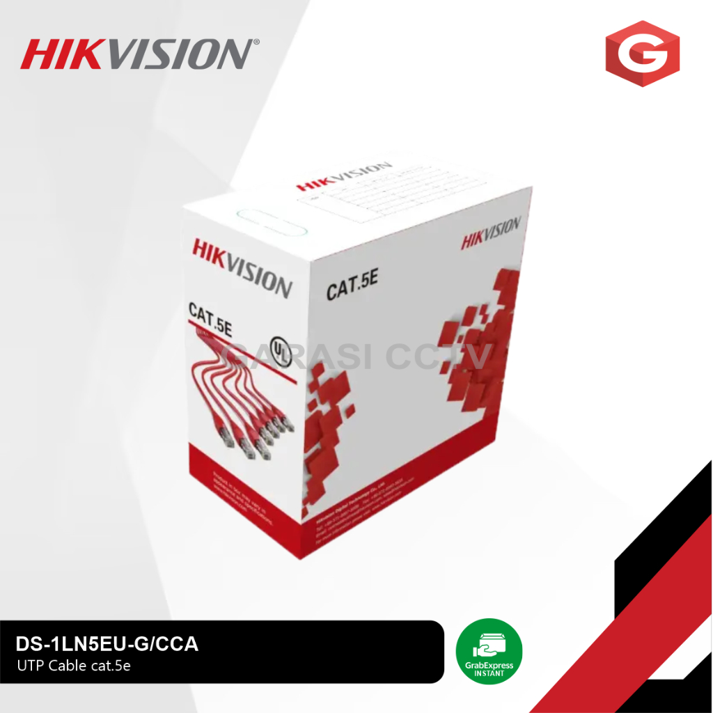 Hikvision LAN Cable UTP Cat.5e DS-1LN5EU-G/CCA | Shopee Philippines