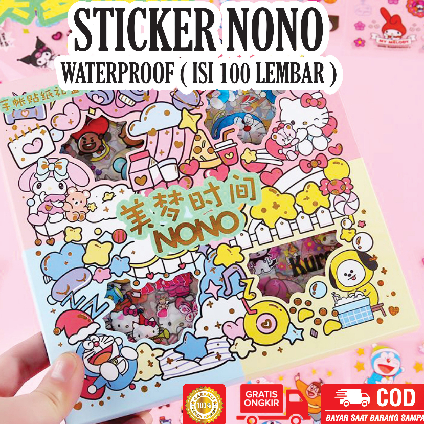 Sticker Nono Mix 4 Characters BTS Doraemon Hello Kitty Sanrio ...