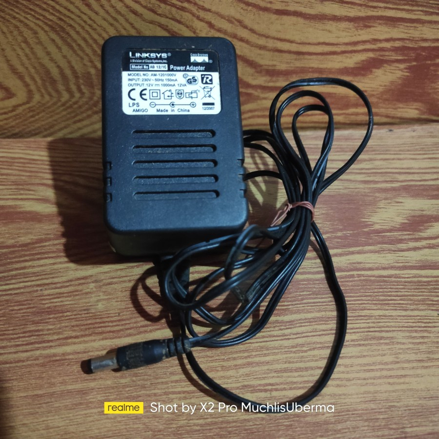 Linksys Adapter 12v 1000mA AM-1201000V Original router Adapter ...