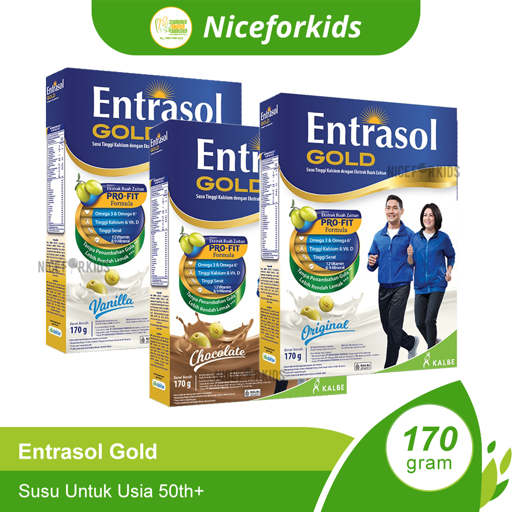 Entrasol Gold Size 170gr Powdered Milk High in Fiber and Calcium Helps ...
