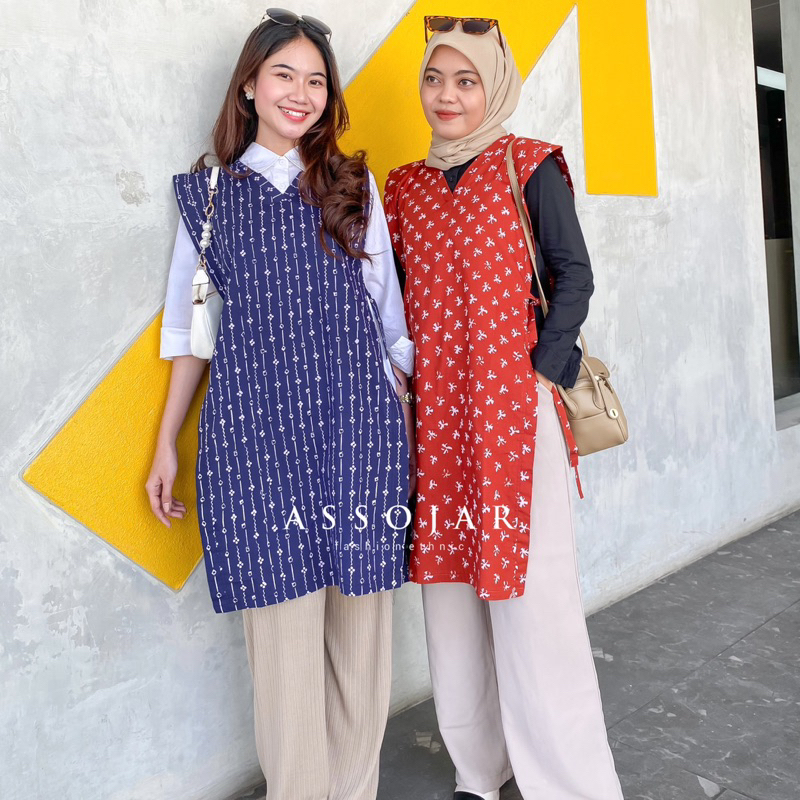 Binar batik Vest / Long batik Vest | Shopee Philippines
