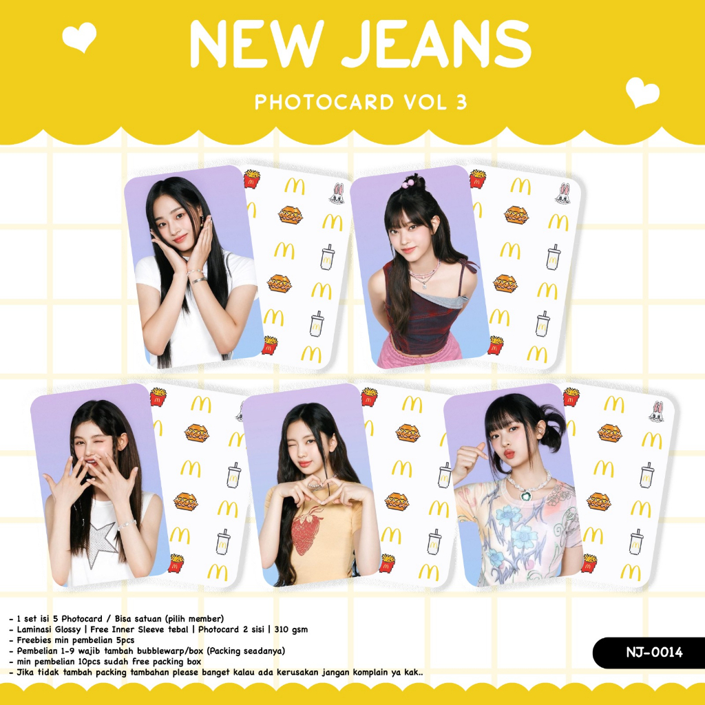 Photocard NEW JEANS X MCD VOL.3 TERBARU NEW JEANS KPOP IDOL X MCD ...