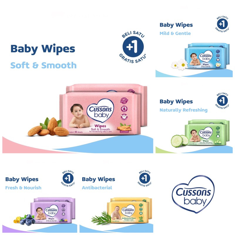 CUSSONS BABY Wipes | Wet Wipes | Baby Tissue | Wet Tissue | Shopee ...