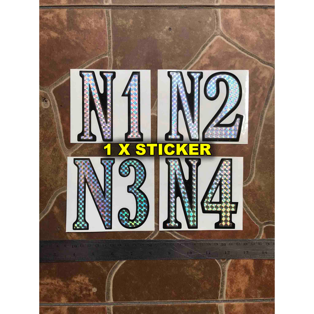 Sticker Replacement N4 N3 N2 N1 Nuno Bettencourt Electric Guitar 4N ...